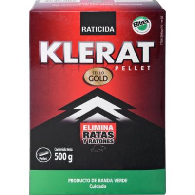 RATICIDA KLERAT PELLET 500 GRS | Sotocopias.cl